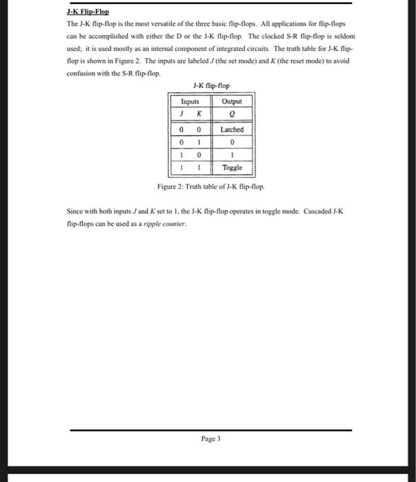B. Synchronous Counters with JK Flip-Flops 1. | Chegg.com