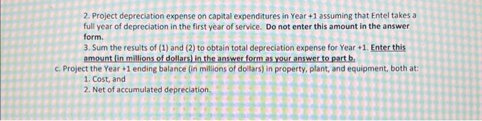 Solved 2. (15 points) Entel is a global leader in | Chegg.com