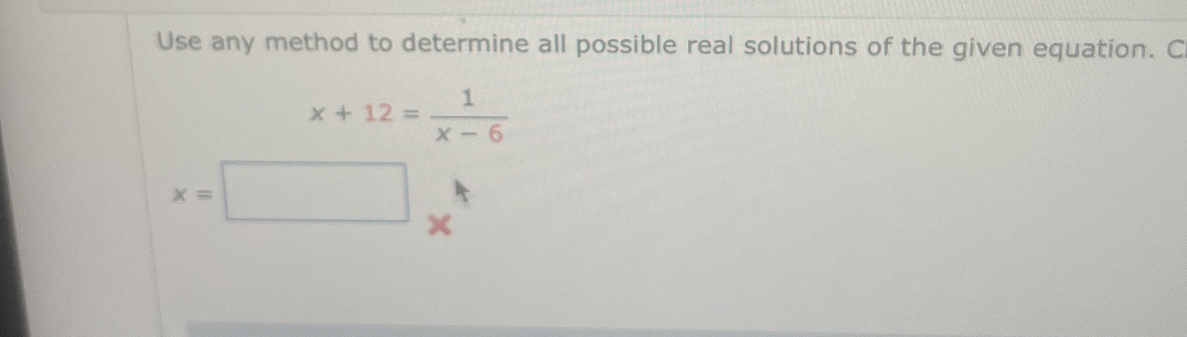 Solved Use any method to determine all possible real | Chegg.com