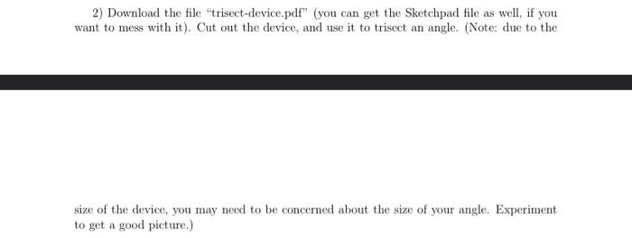 Solved 2) Download the file "trisect-device.pdf" (you can | Chegg.com