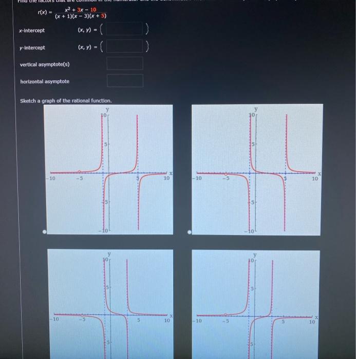 Solved Use transformations of the graph of y=1/x to graph | Chegg.com