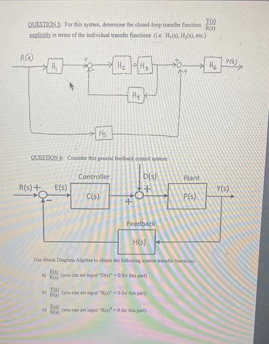 Solved QUESTION 5: For this system, determine the | Chegg.com