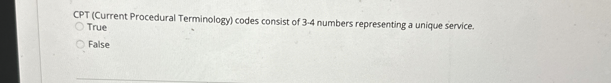 Solved CPT (Current Procedural Terminology) ﻿codes consist | Chegg.com