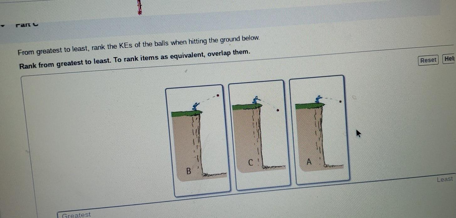 Solved A ball is tossed off the edge of a cliff with the | Chegg.com