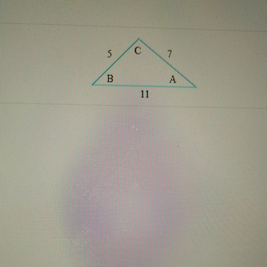 Solved Solve the triangle. a = 9, b= 6, C = 140° C (Round to | Chegg.com