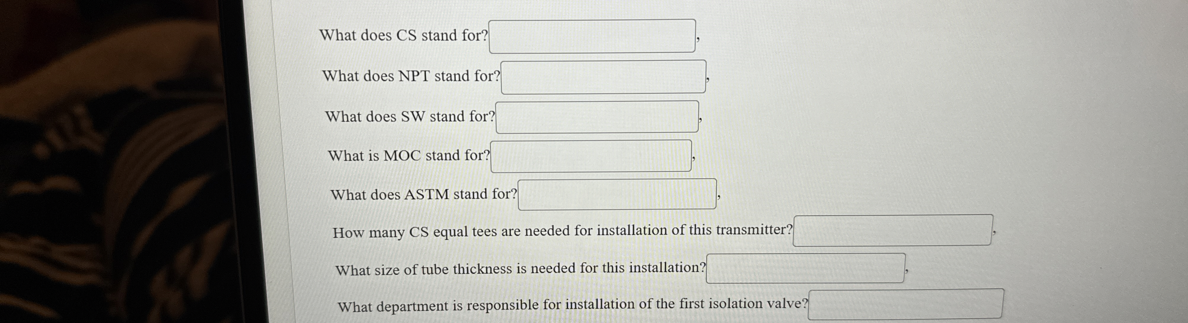 Solved What does CS stand for? What does NPT stand for | Chegg.com