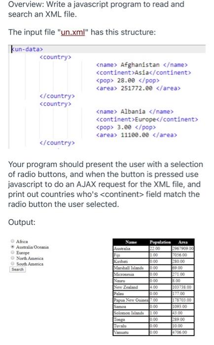 Solved Overview: Write a javascript program to read and | Chegg.com