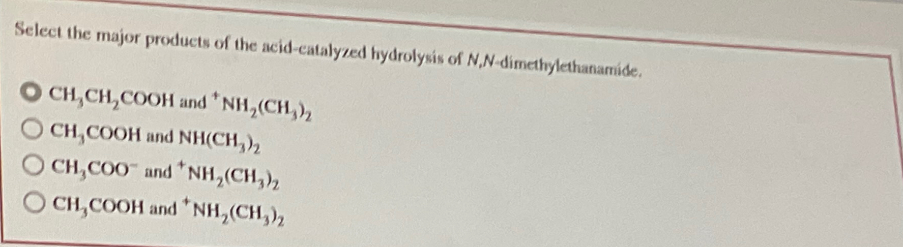 Solved Select the major products of the acid-catalyzed | Chegg.com