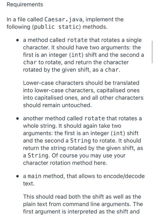 Solved The Caesar Cipher The Caesar cipher is an ancient | Chegg.com