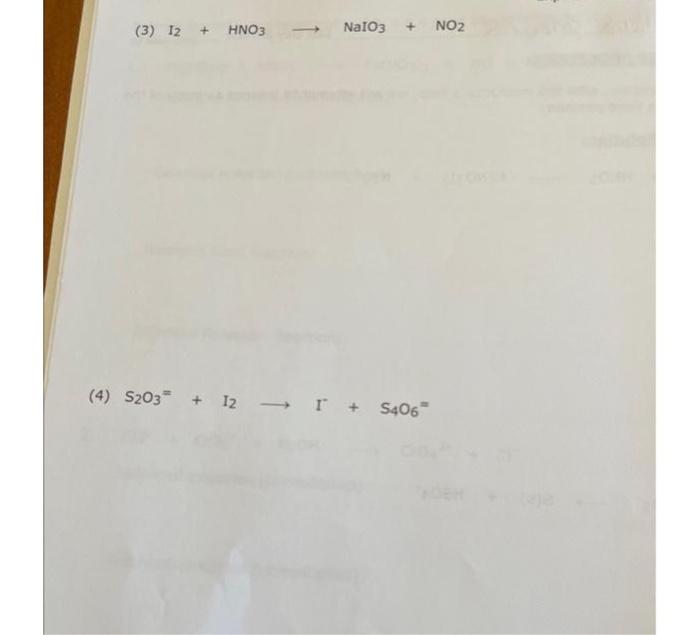 In Acidic Solution: (1) Al+HNO3 Al(NO3)3+N2O(3) | Chegg.com
