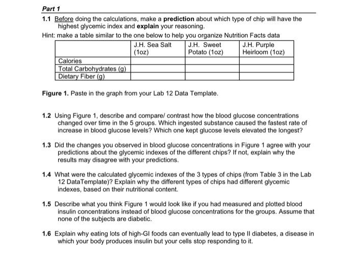 Solved 1.1 Before doing the calculations, make a prediction | Chegg.com
