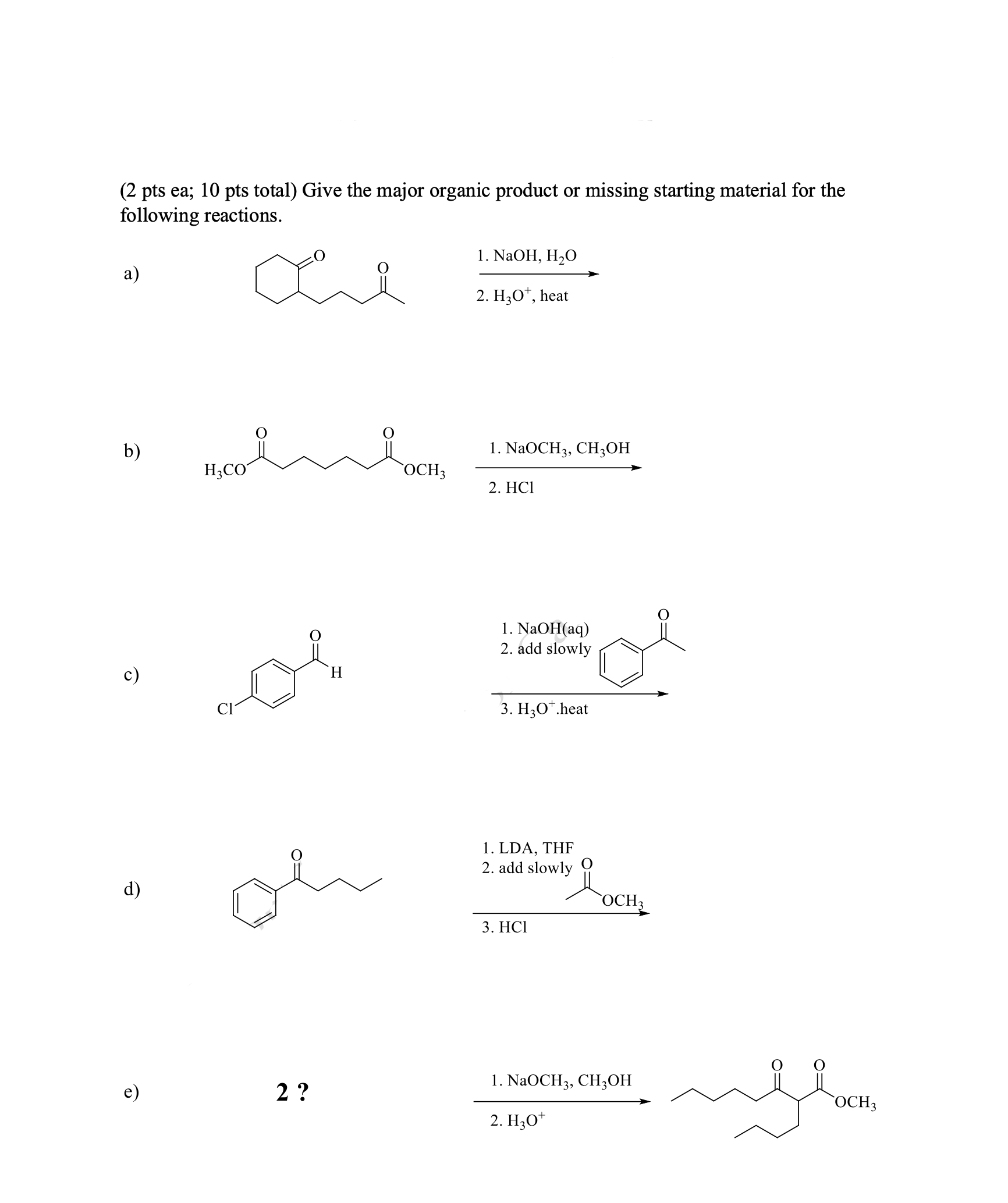 Solved Give the major organic product or missing starting | Chegg.com