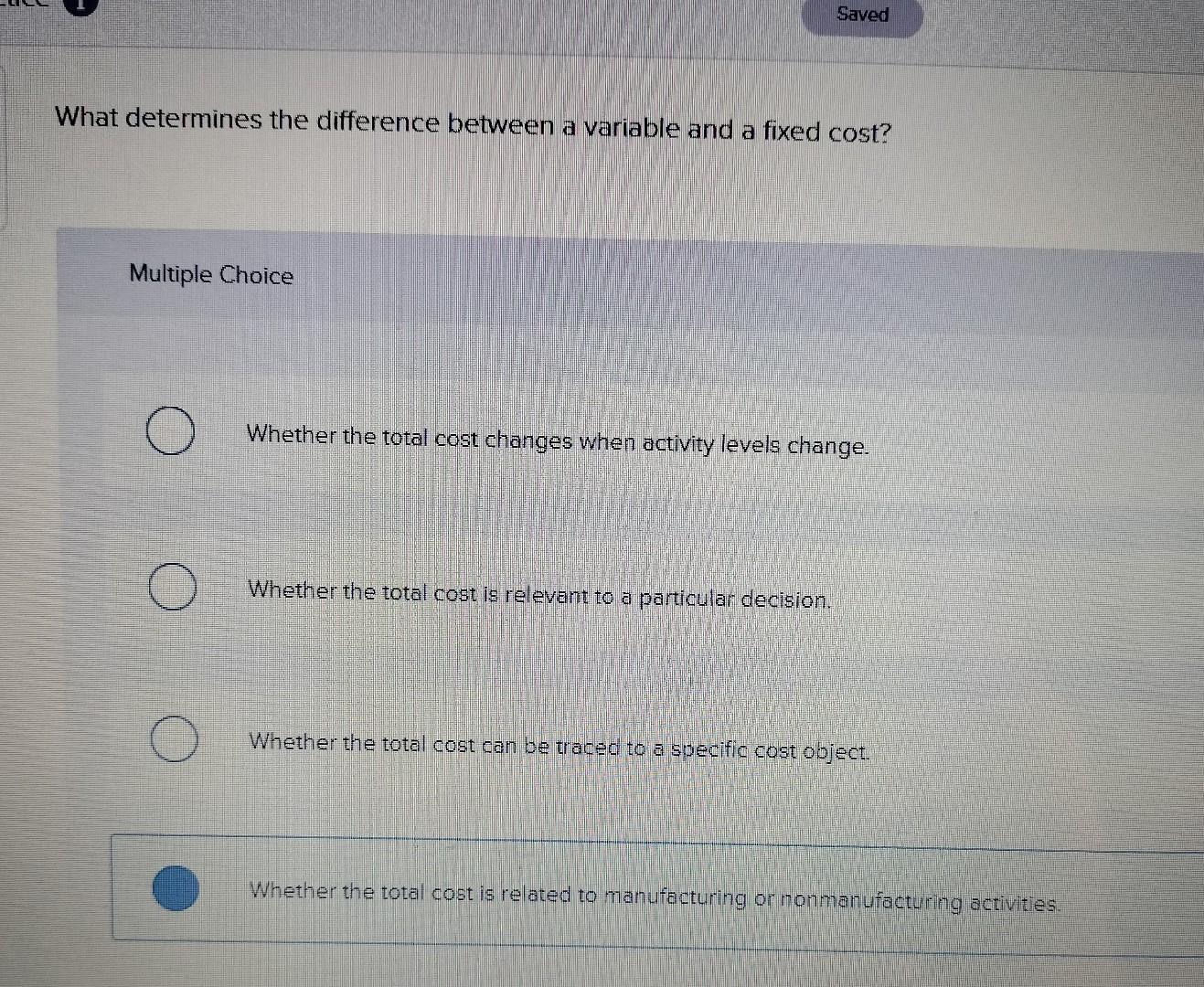Solved What determines the difference between a variable and | Chegg.com