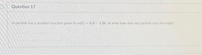 Solved A particle has a position function given by | Chegg.com