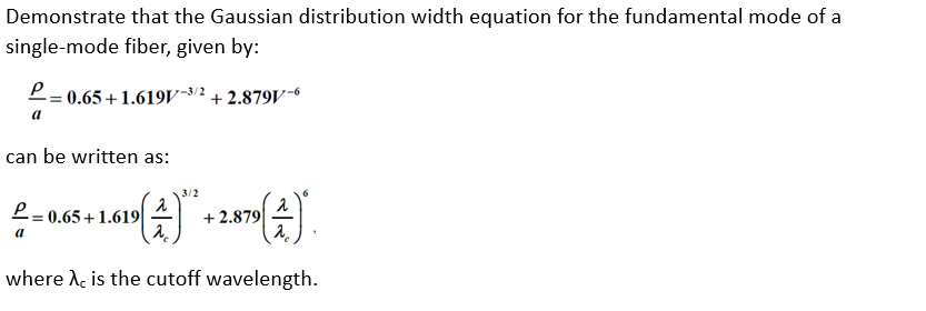 Solved Demonstrate that the Gaussian distribution width | Chegg.com