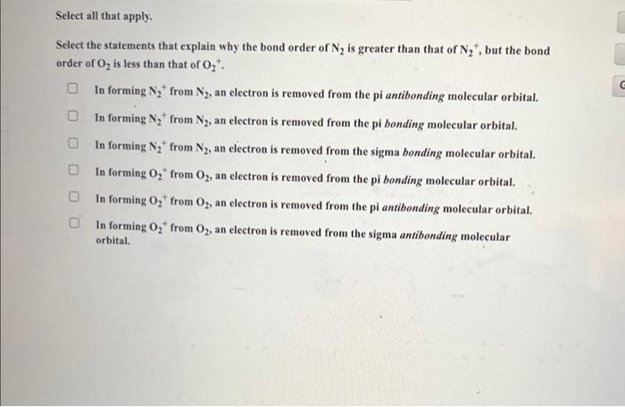 Solved Select all that apply. Select the statements that | Chegg.com