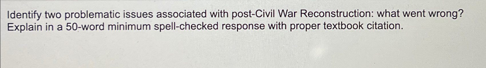 Solved Identify two problematic issues associated with | Chegg.com