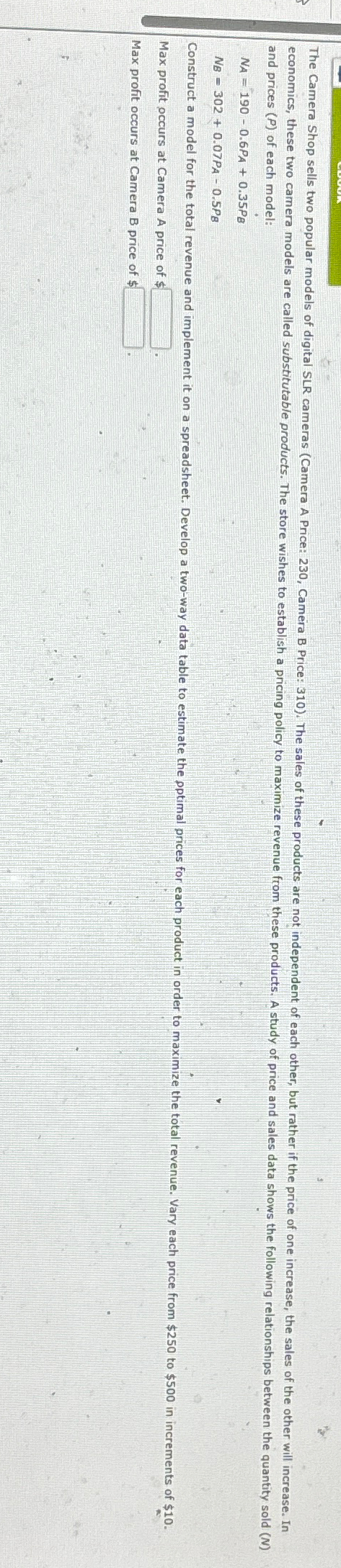 Solved and prices (P) ﻿of each | Chegg.com