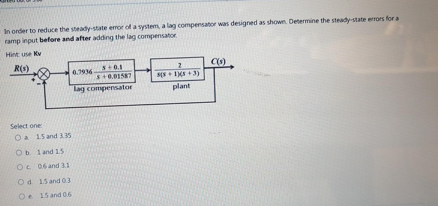 Solved In order to reduce the steady-state error of a | Chegg.com