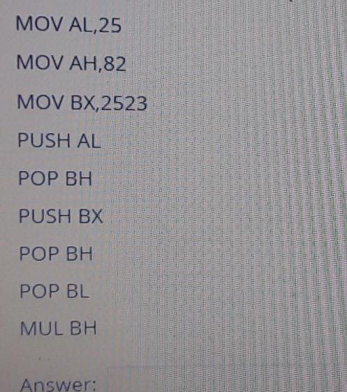Solved what will be the value of AX in hexadecimal after the | Chegg.com