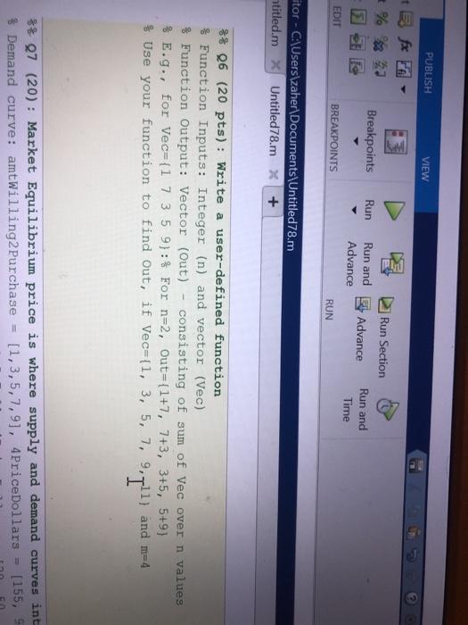Solved PUBLISH VIEW B fx EA % Run Section Breakpoints Run | Chegg.com