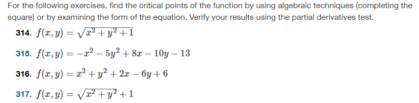 For the following exercises, find the critical points | Chegg.com
