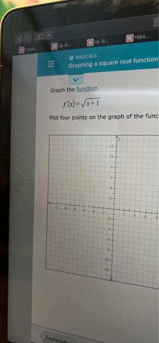 Solved IB 1984... Up 31 RADICALS Graphing a square root | Chegg.com