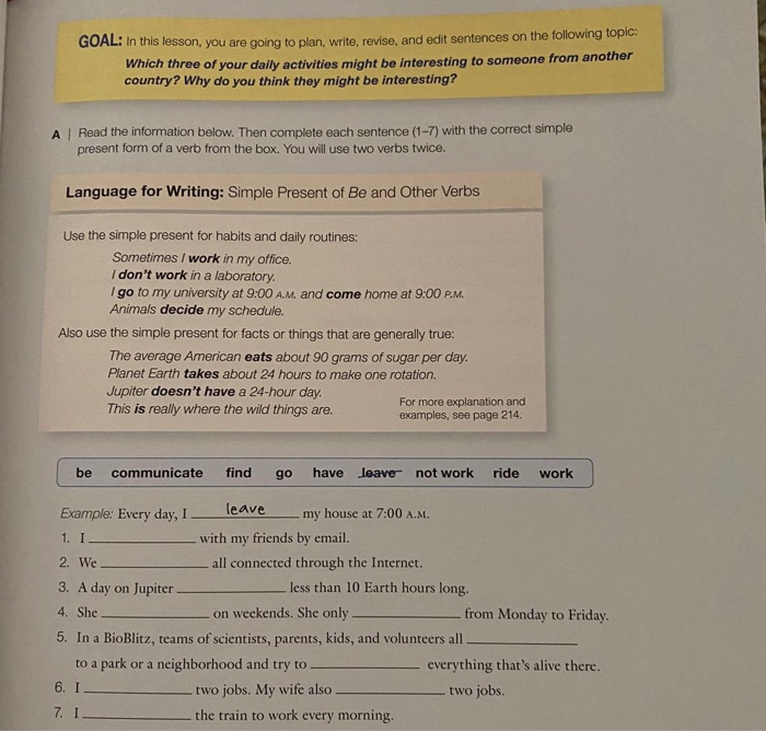 Solved GOAL: In this lesson, you are going to plan, write, | Chegg.com