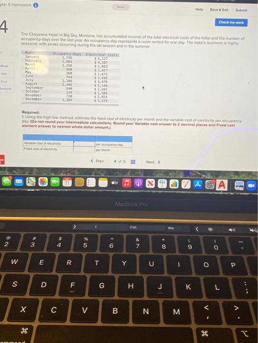 Solved pter 5 Homework Help Save & Exit Submit Check my work | Chegg.com