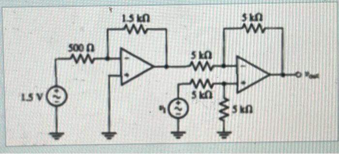 Solved Determine vout if v1=0 V. Part B Determine vout if | Chegg.com