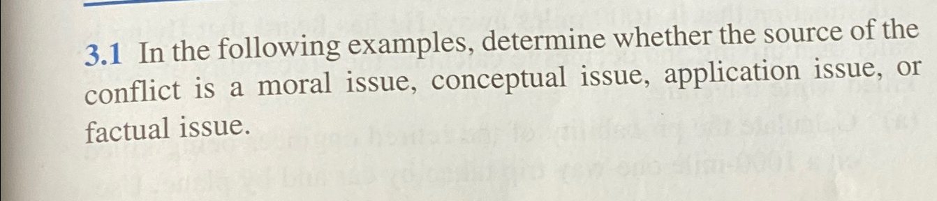 Solved 3.1 ﻿In the following examples, determine whether the | Chegg.com