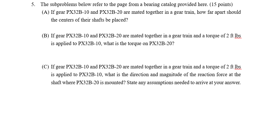 Solved 5. The subproblems below refer to the page from a | Chegg.com