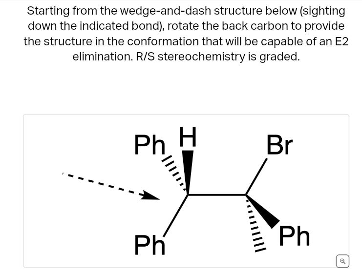 Solved Starting from the wedge-and-dash structure below | Chegg.com