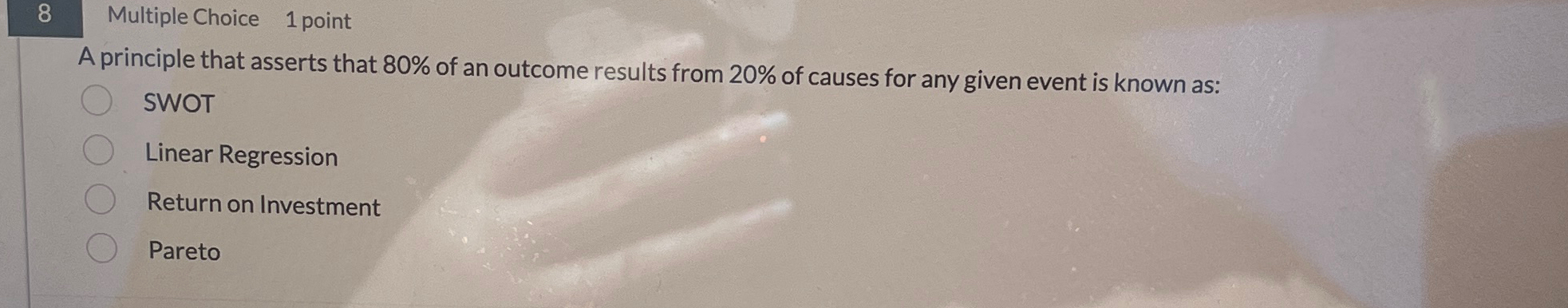 High Quality SOLUTION 8Multiple Choice1 ﻿pointA principle that asserts that | Chegg.com