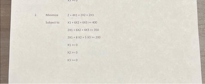 Solved Solve the following problem using excel solver and | Chegg.com