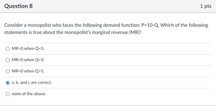 Solved Consider a monopolist who faces the following demand | Chegg.com