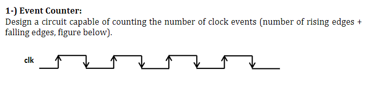 Solved 1-) ﻿Event Counter:Design a circuit capable of | Chegg.com