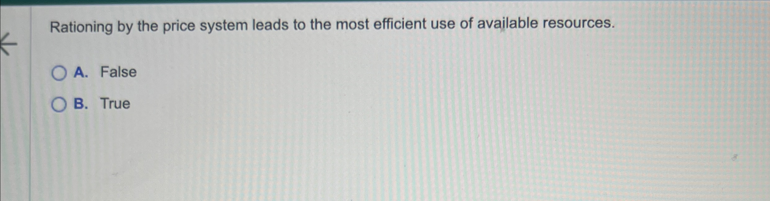 Solved Rationing by the price system leads to the most | Chegg.com