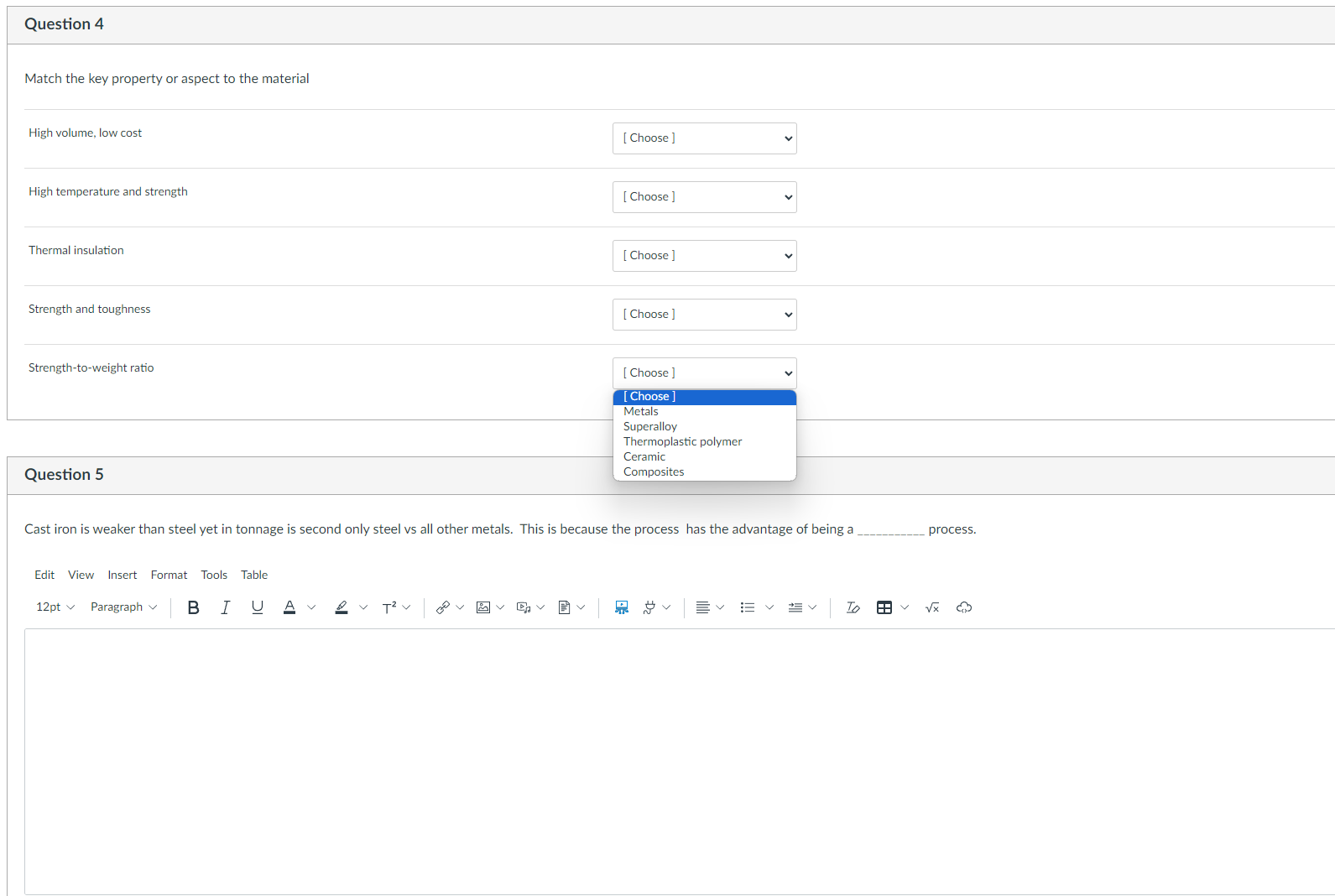 Solved For question 4, ﻿the answer option you see on the tab | Chegg.com