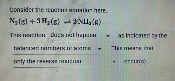 Solved Consider the reaction equation | Chegg.com