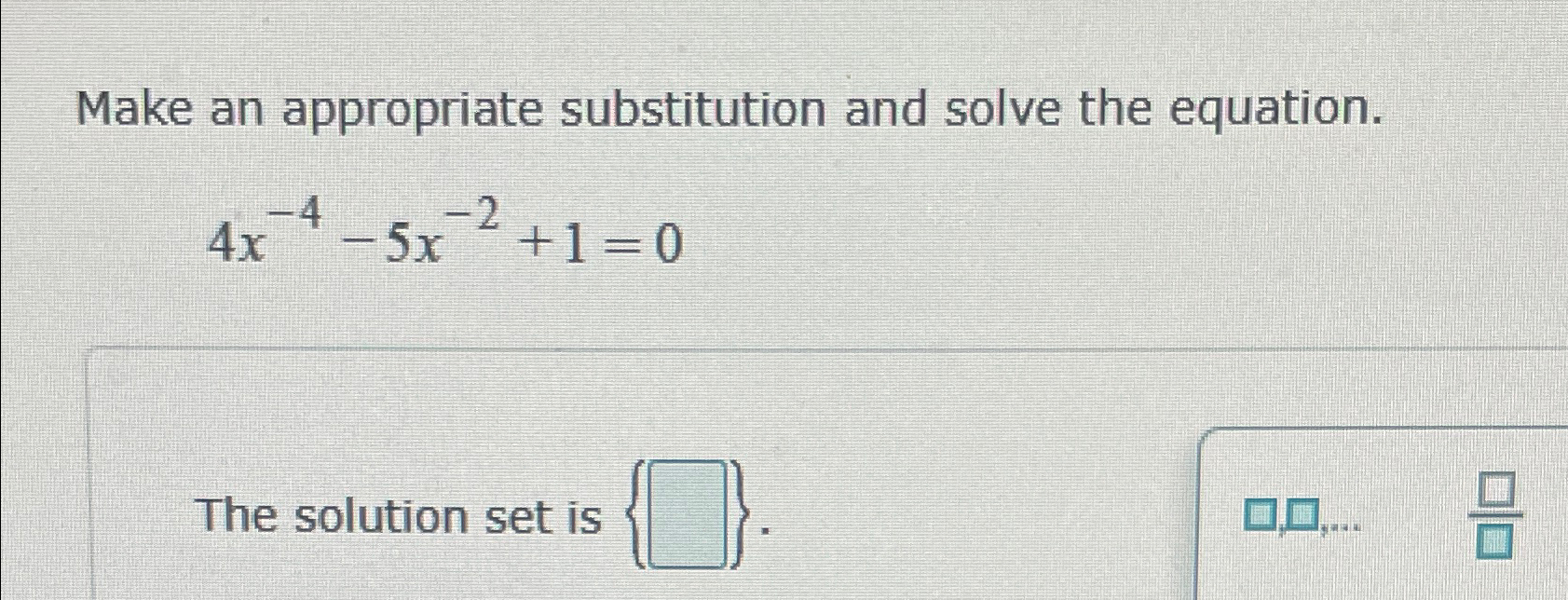 Solved Make an appropriate substitution and solve the | Chegg.com
