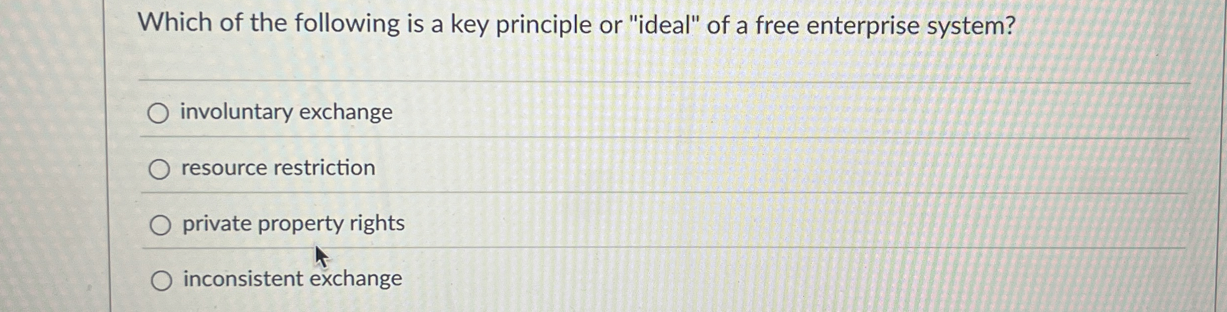 Solved Which of the following is a key principle or "ideal" | Chegg.com