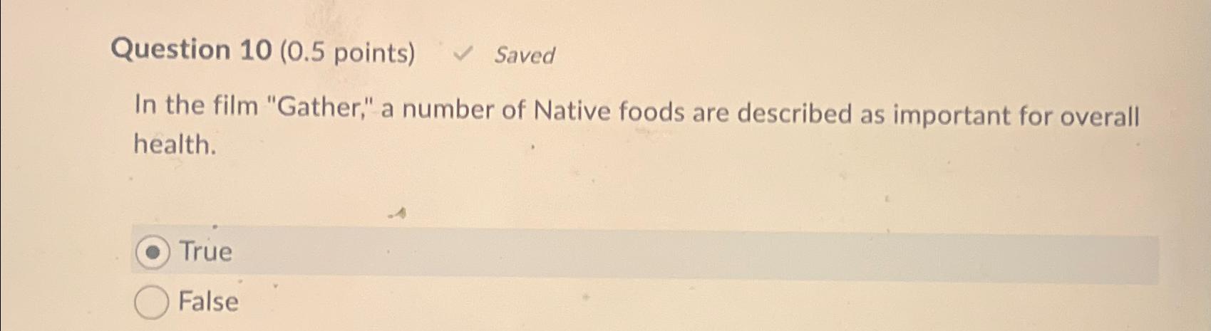 Solved Question 10 (0.5 ﻿points) ﻿SavedIn the film | Chegg.com