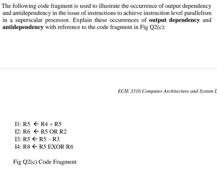 Solved The following code fragment is used to illustrate the | Chegg.com