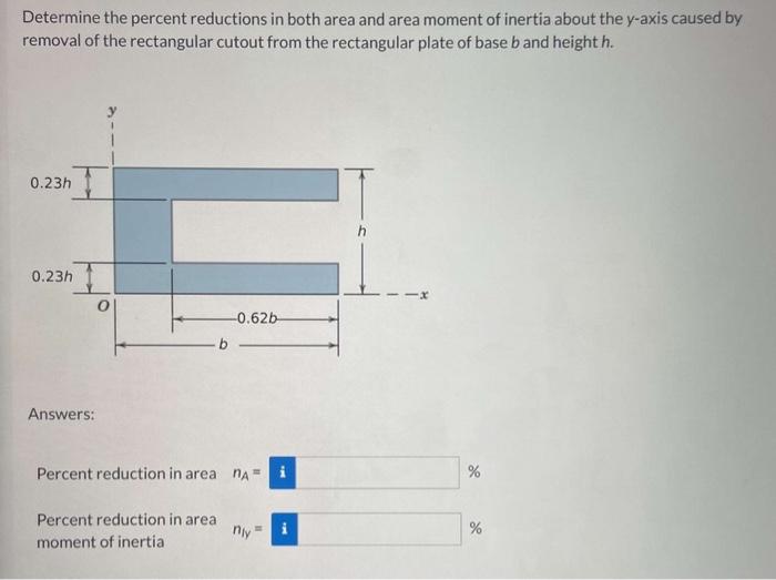 Solved Determine the percent reductions in both area and | Chegg.com