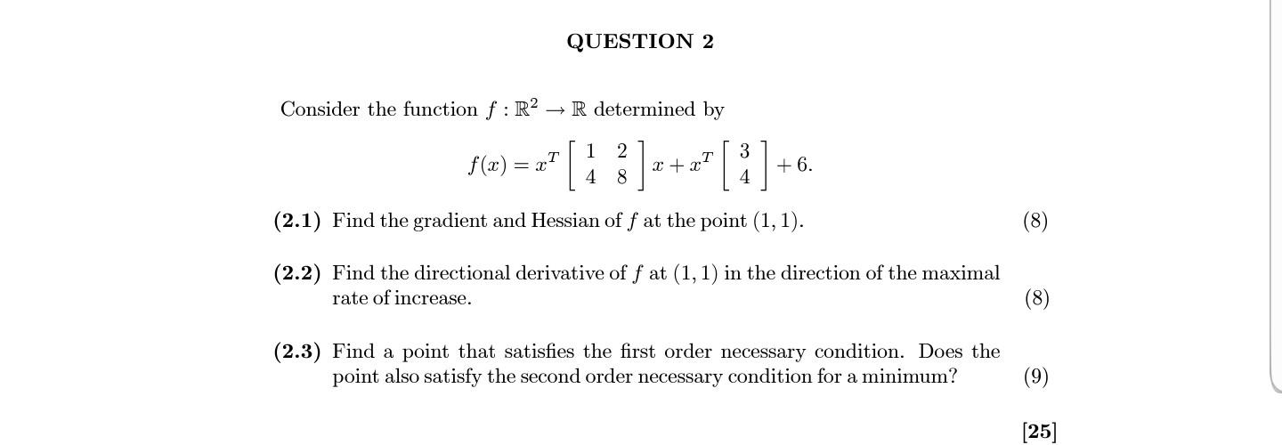 Solved Consider the function f:R2→R determined by | Chegg.com