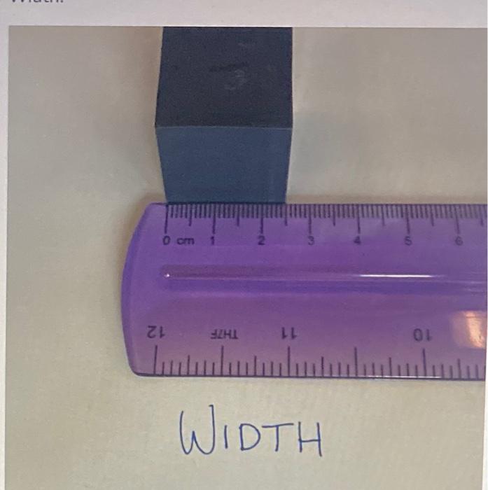 Solved B.4 Volume of a Solid Materials: Meterstick or metric | Chegg.com