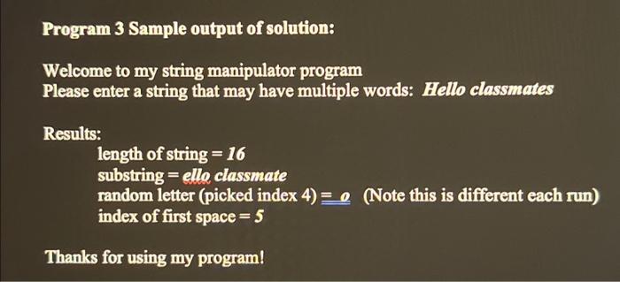 Solved Program 3 Stringstuffjava Ask The User To Input A 5801