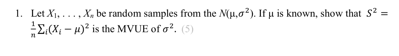 Solved Let x1,dots,xn ﻿be random samples from the N(μ,σ2). | Chegg.com
