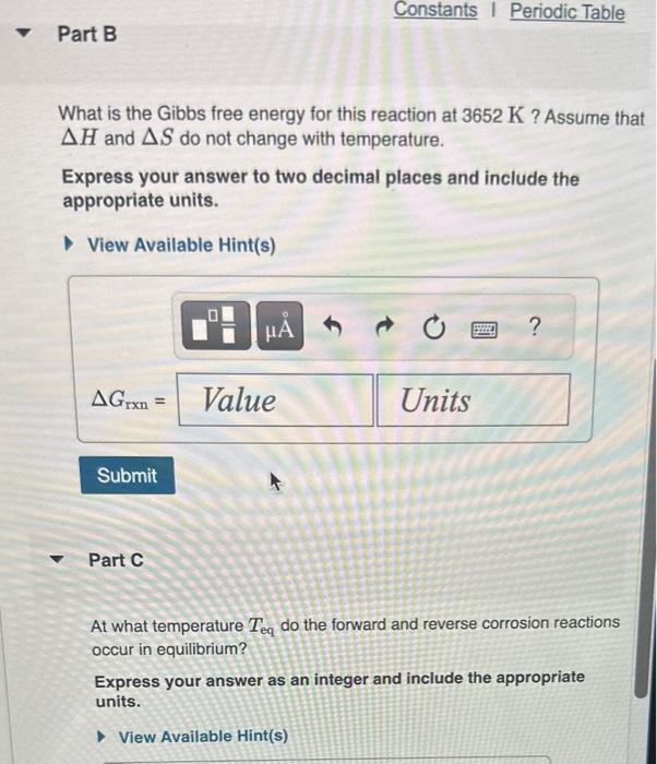 Solved Gibbs tree energy (G) is a measure of the spontaneity | Chegg.com